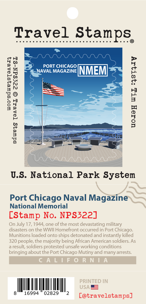 Port Chicago Naval Magazine NMEM Travel Stamp – Travel Stamps