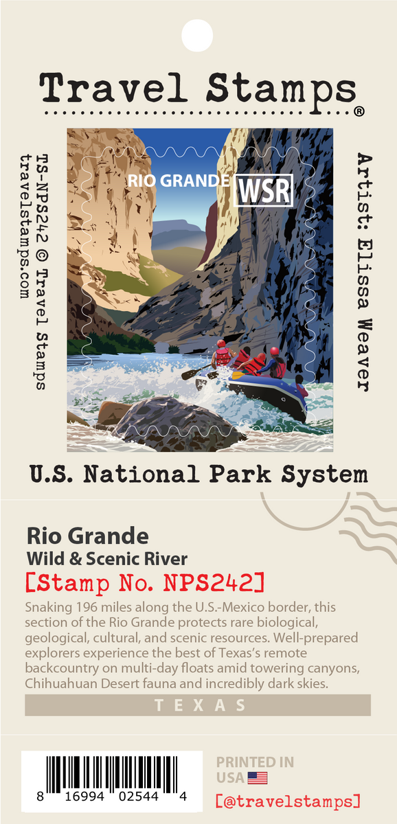 Rio Grande Wild & Scenic River Travel Stamp – Travel Stamps