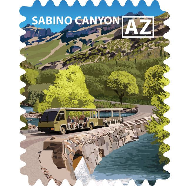 Coronado National Forest - Sabino Canyon Travel Stamp – Travel Stamps