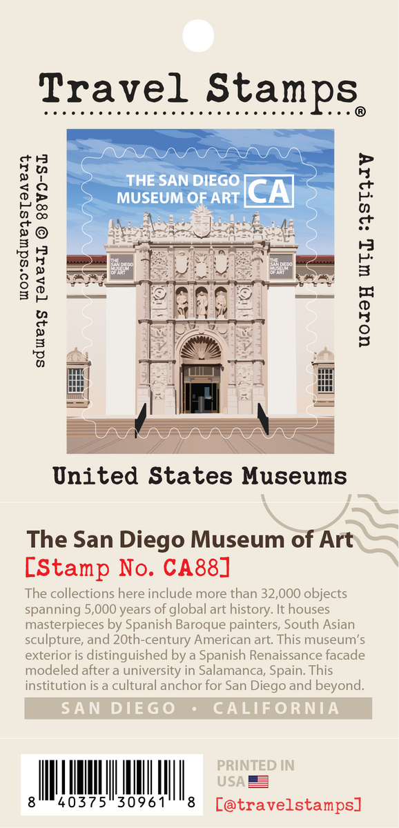 The San Diego Museum of Art Travel Stamp – Travel Stamps