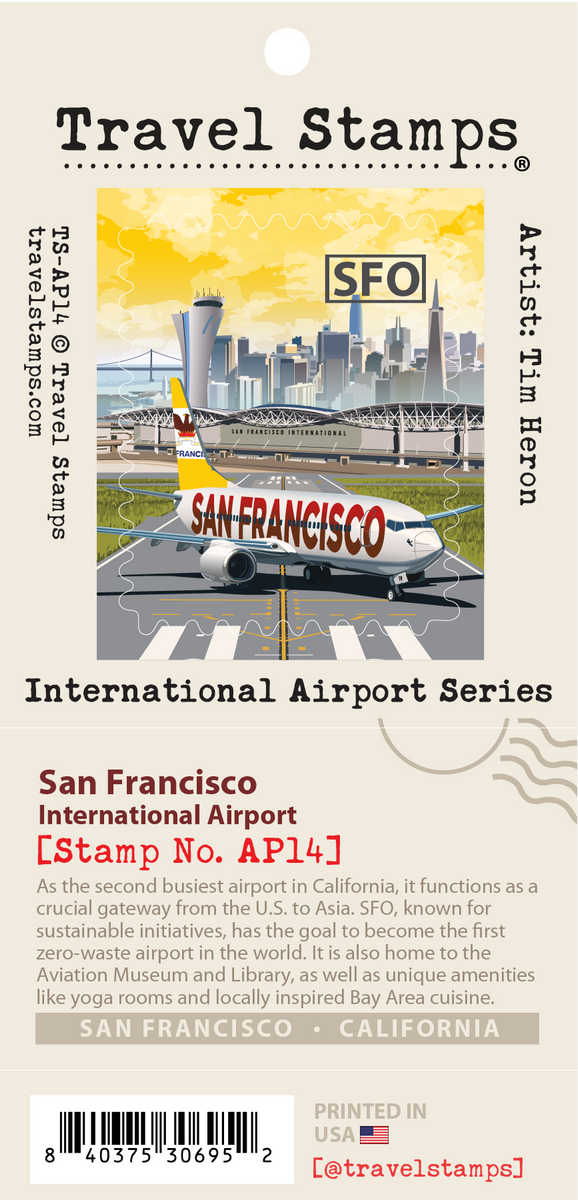 San Francisco International Airport Travel Stamp – Travel Stamps