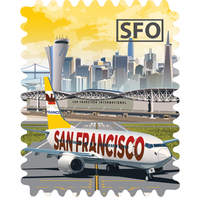 San Francisco International Airport Travel Stamp – Travel Stamps