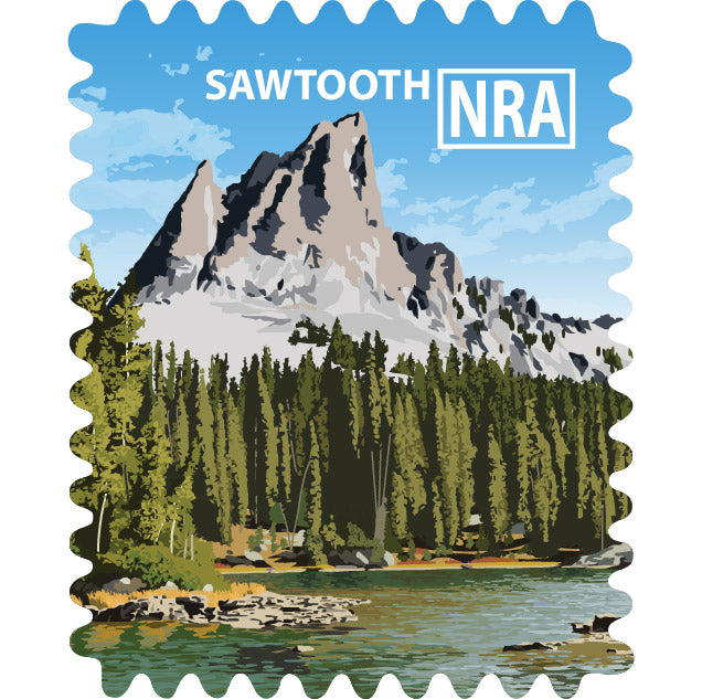 Sawtooth National Recreation Area Travel Stamp – Travel Stamps