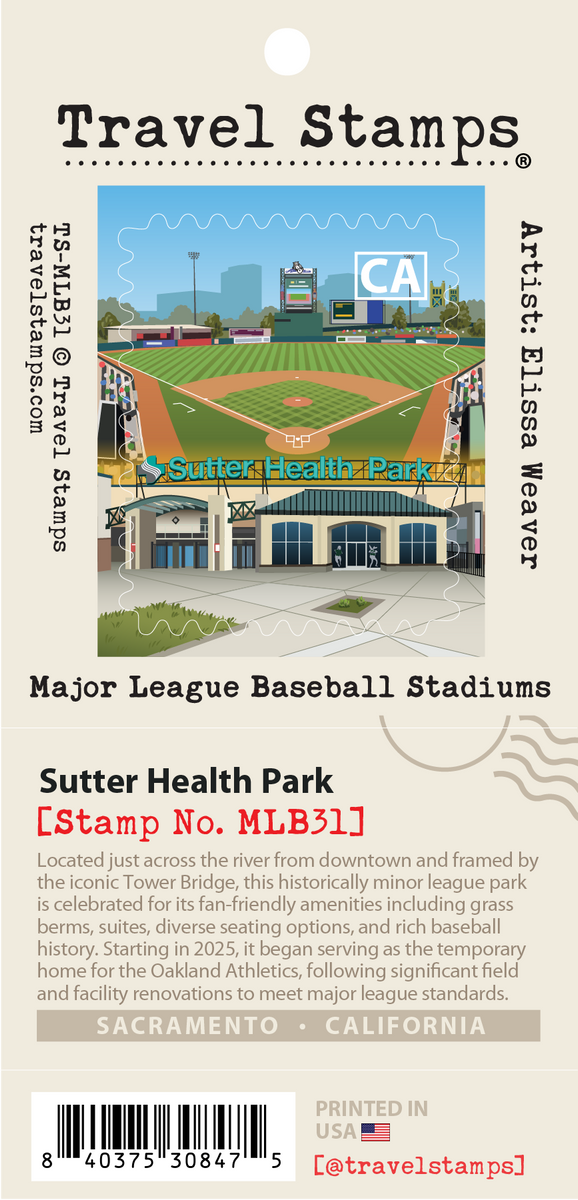 Sutter Health Park Travel Stamp – Travel Stamps