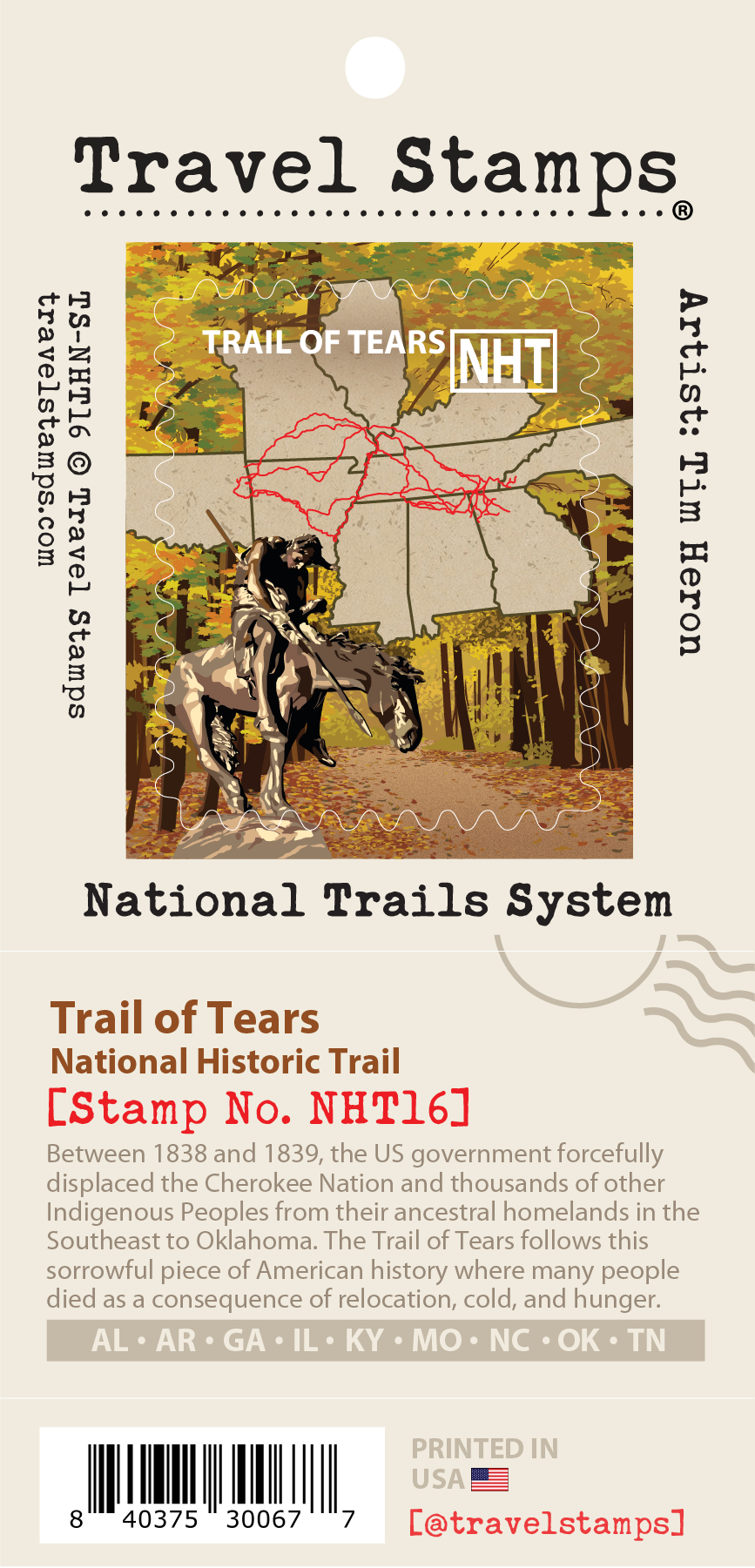 Trail of Tears National Historic Trail Travel Stamp – Travel Stamps