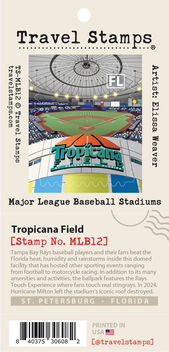 Tropicana Field Travel Stamp – Travel Stamps