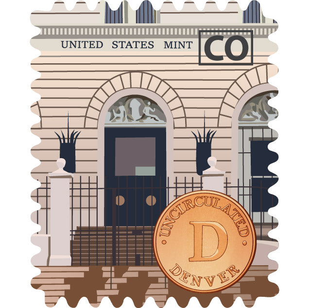 U.S. Mint at Denver Travel Stamp – Travel Stamps