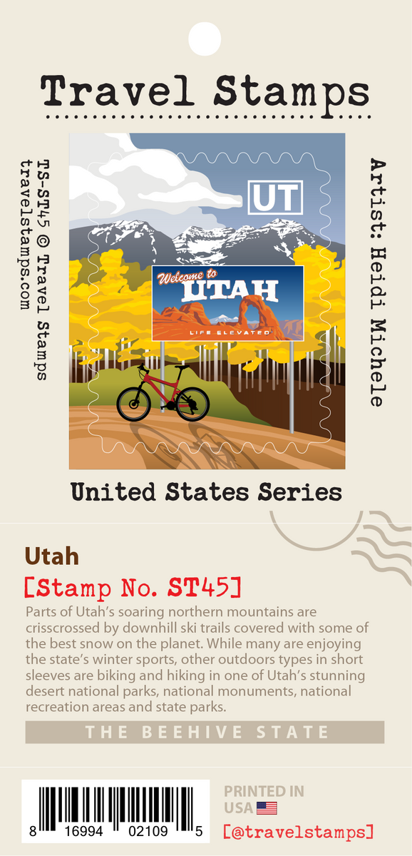 Utah Travel Stamp – Travel Stamps