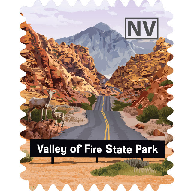 Valley of Fire State Park Travel Stamp – Travel Stamps