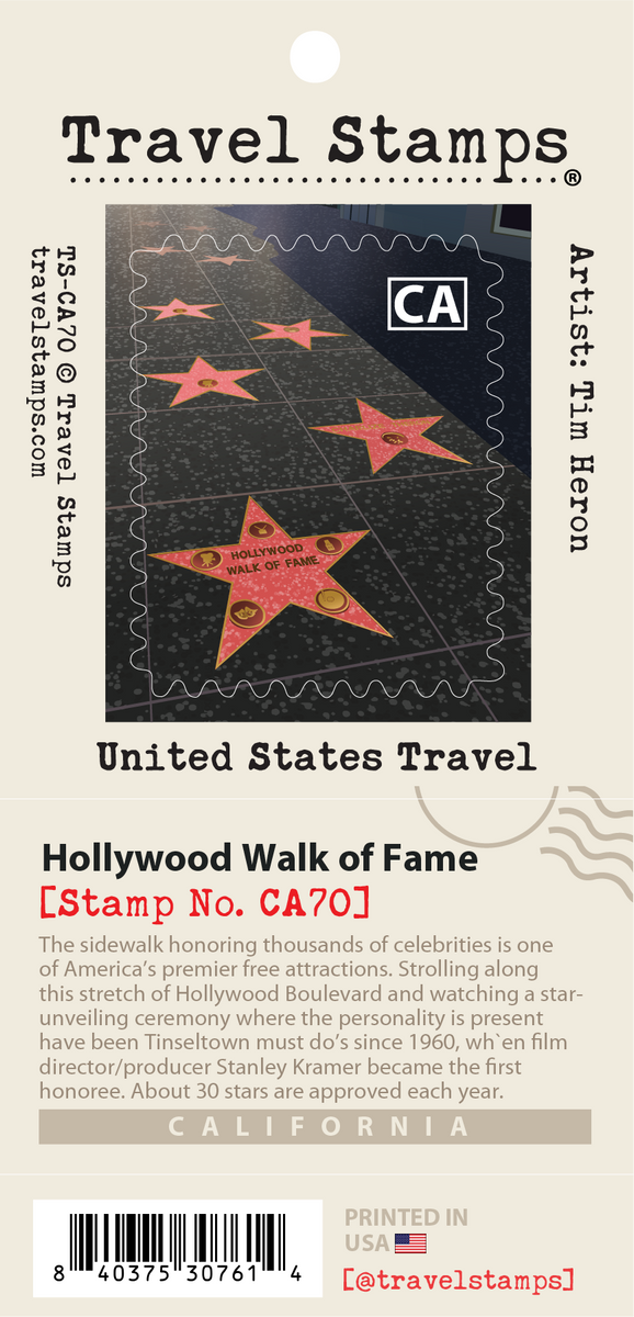 Hollywood Walk of Fame – Travel Stamps