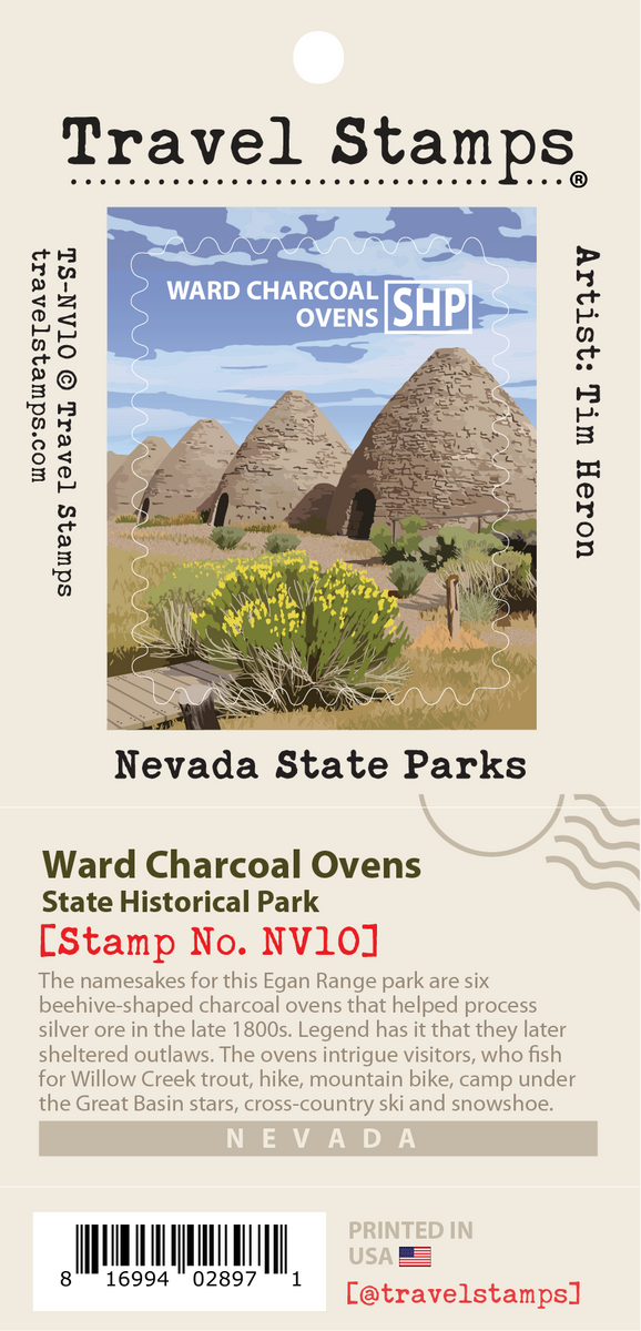 Ward Charcoal Ovens State Park Travel Stamp – Travel Stamps