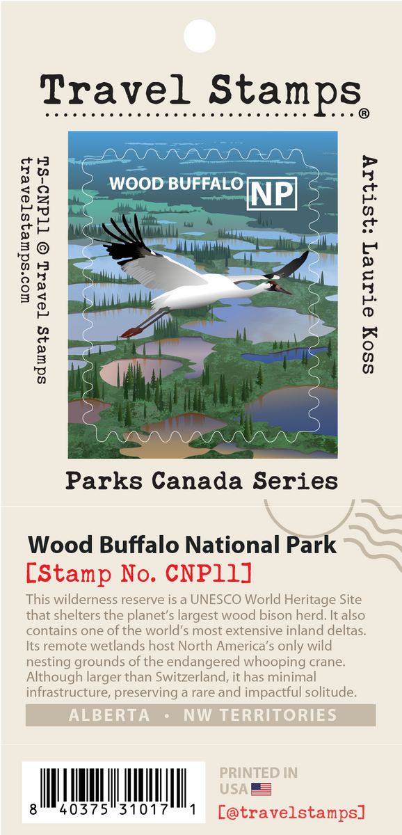 Wood Buffalo National Park Travel Stamp – Travel Stamps