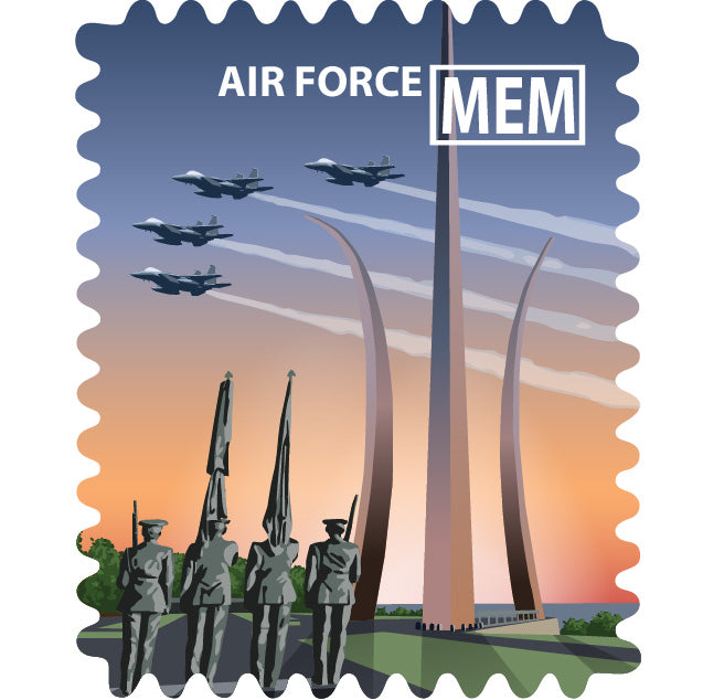 Air Force Memorial Travel Stamp – Travel Stamps