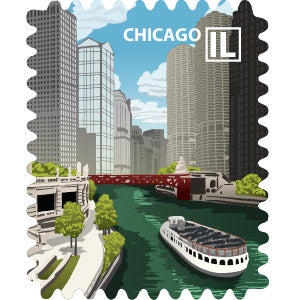 Chicago Travel Stamp – Travel Stamps