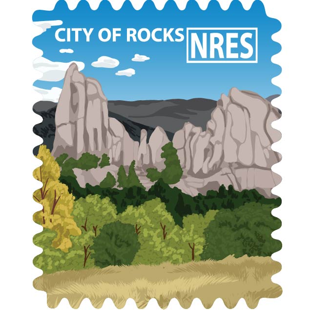 City of Rocks National Reserve Travel Stamp – Travel Stamps