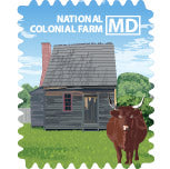 National Colonial Farm - Piscataway Park Travel Stamp – Travel Stamps