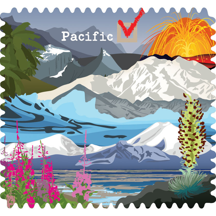 National Parks Pacific Achievement Travel Stamp – Travel Stamps