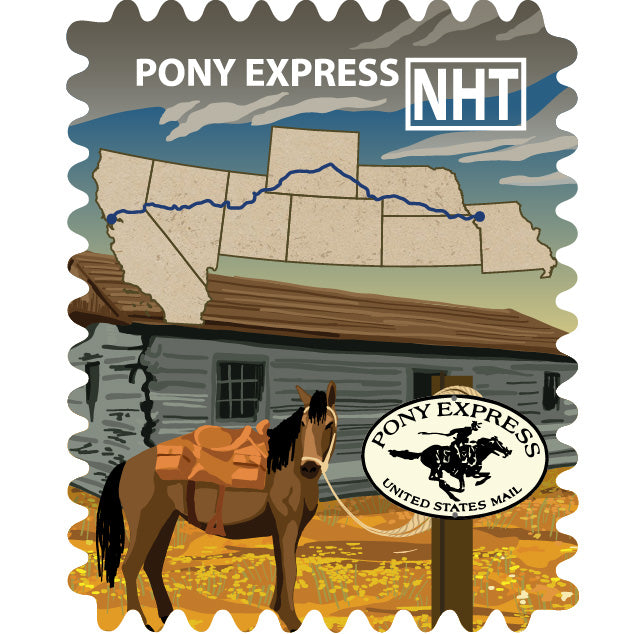 Pony Express Historic Trail Travel Stamp – Travel Stamps