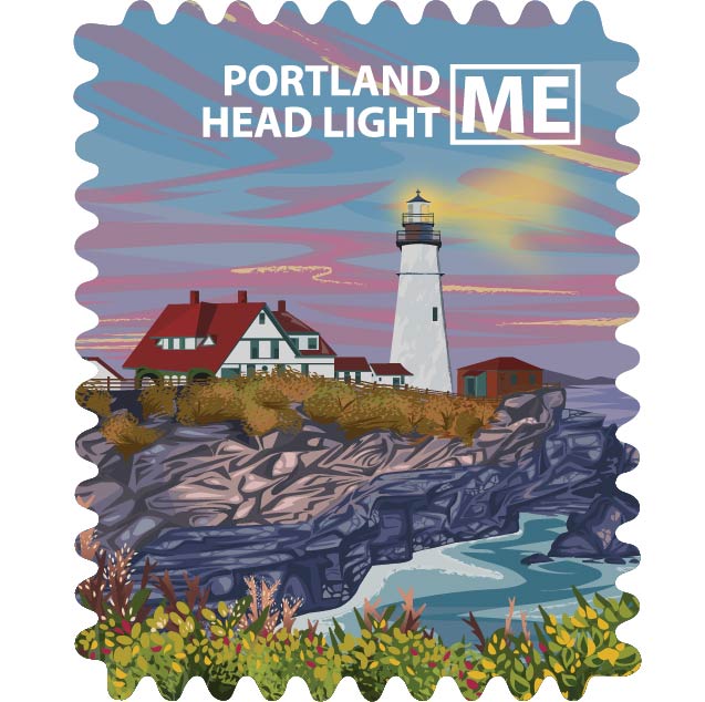 Portland Head Light Travel Stamp – Travel Stamps
