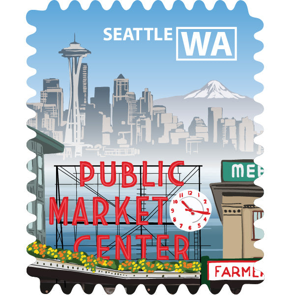 Seattle Travel Stamp – Travel Stamps