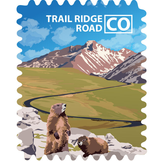 Rocky Mountain NP - Trail Ridge Road Travel Stamp – Travel Stamps