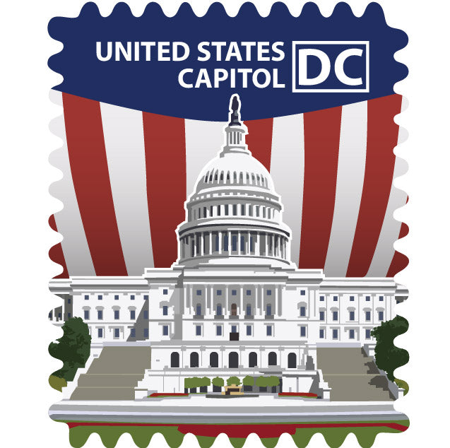 United States Capitol Travel Stamp – Travel Stamps